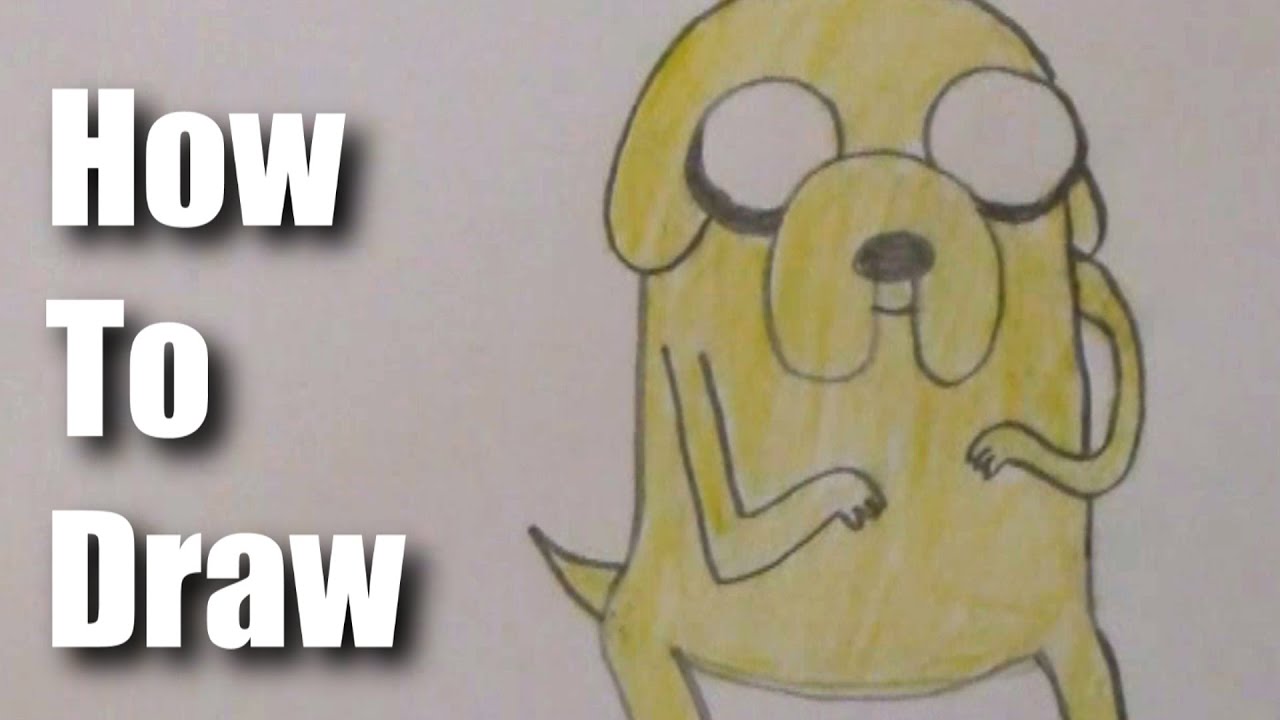How To Draw Jake From Adventure Time - YouTube