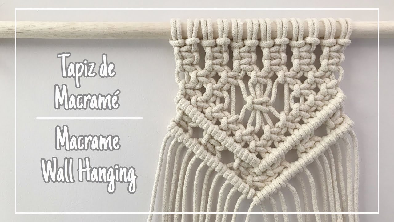 Tapiz Macramé/ Macrame Wall Hanging - YouTube