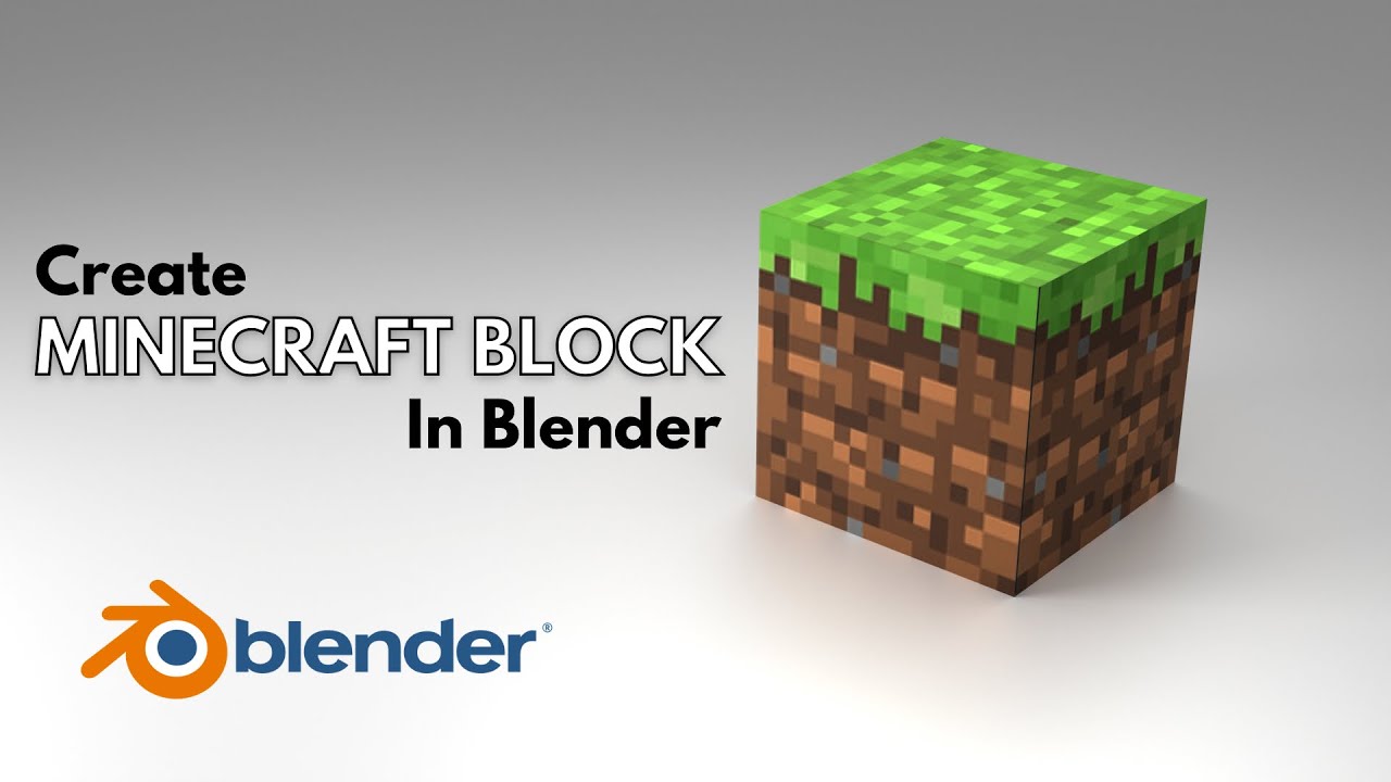 Create Minecraft block in blender under 1 minute | Blender Editz - YouTube