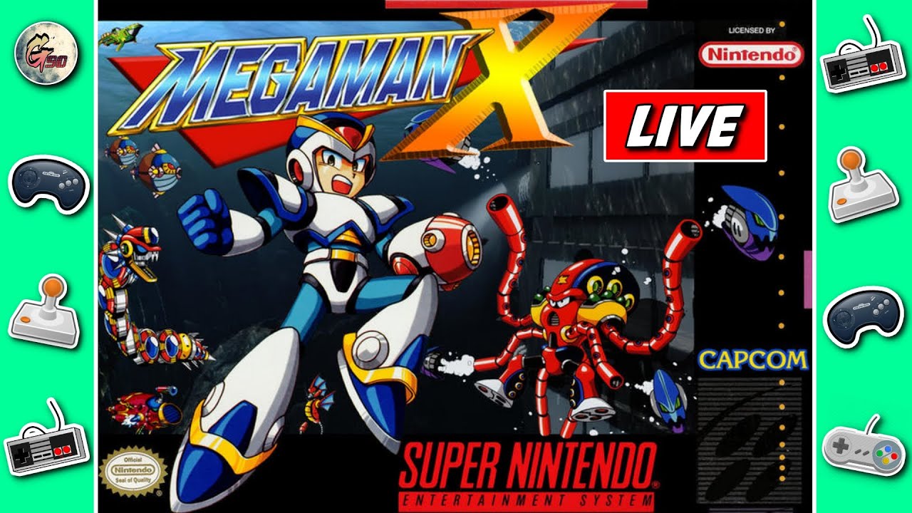 🎈Live - Mega Man X MSU1 SNES/SUPER NINTENDO Até zerar! - YouTube
