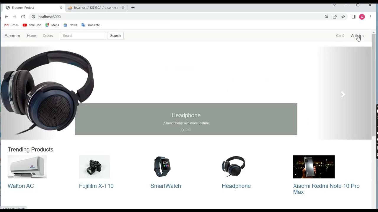 laravel 9 ecommerce project - YouTube