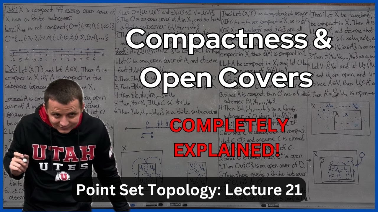 Compactness & Open Covers – Lecture 21 (Topology) - YouTube