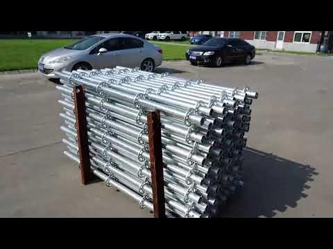 How to produce and apply the ringlock scaffolding product？ - YouTube