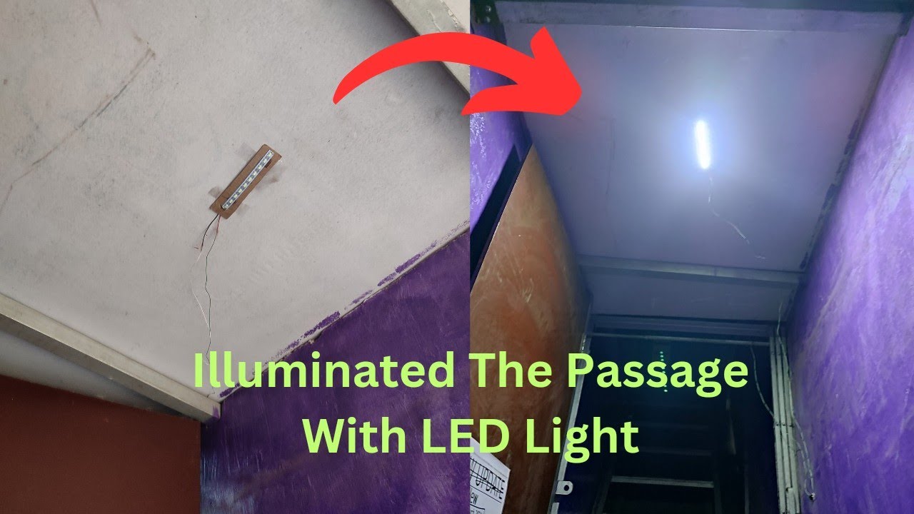 #crafting illuminated The Passage With LED Light Making by# ...