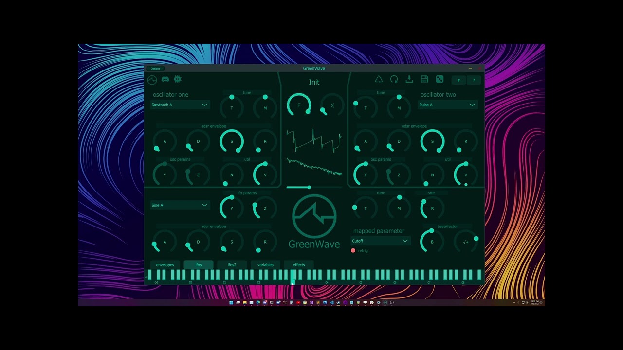 GreenWave VST Synth - LFO ADSR Demo - YouTube