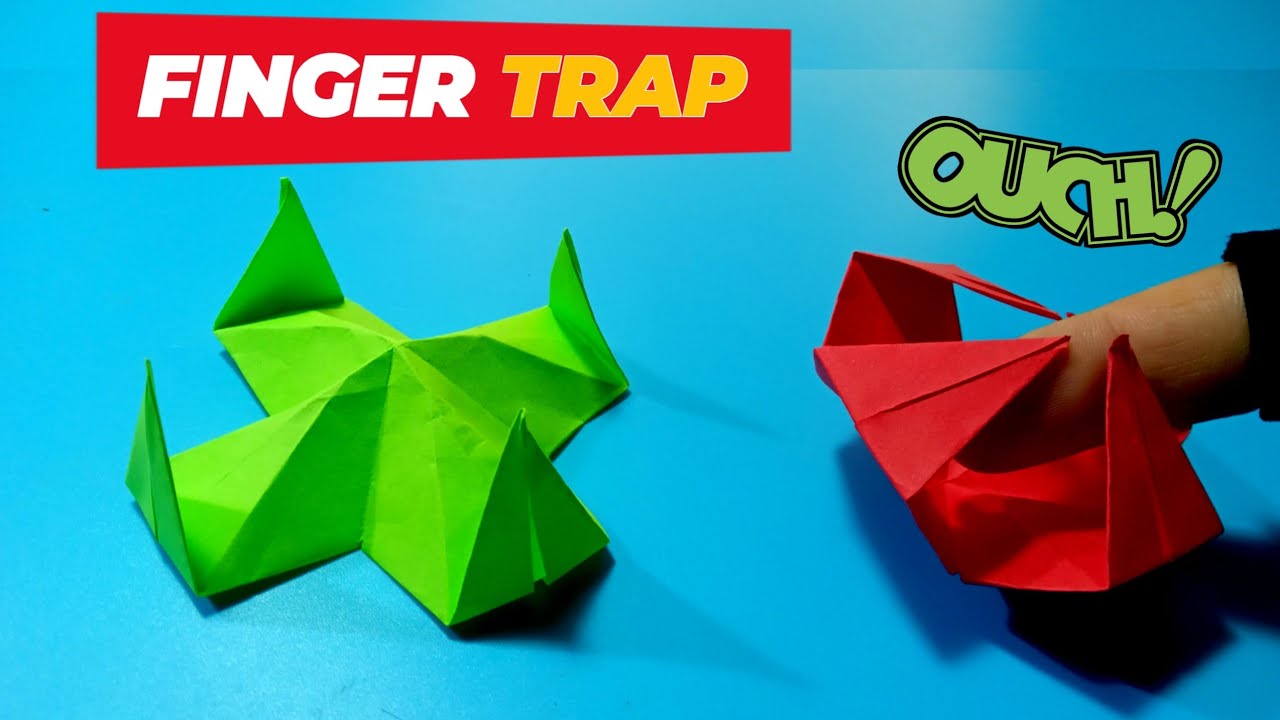 Easy Origami Finger Trap - Origami Fidget Toys | Hello Origami Finger ...