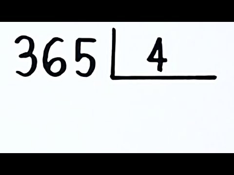 DIVISÃO EXATA: 365 dividido por 4 - YouTube