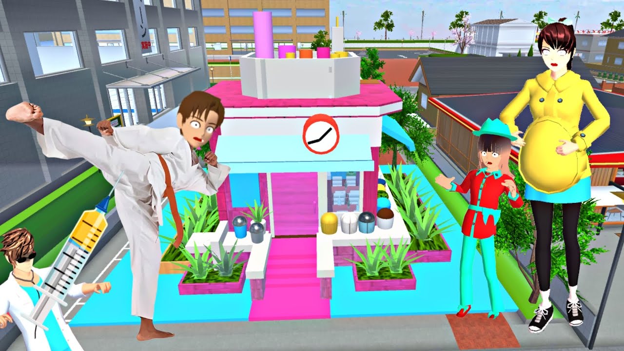 Yuta Di Sunat Dokter Sambil Main Karate Mio Panik Ketakutan! -Sakura Hamil | Sakura School ...