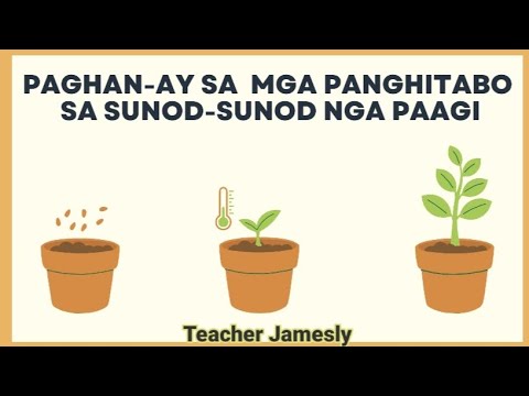 PAGHAN-AY SA MGA PANGHITABO - SEQUENCING EVENTS (FIRST, NEXT, LAST ...