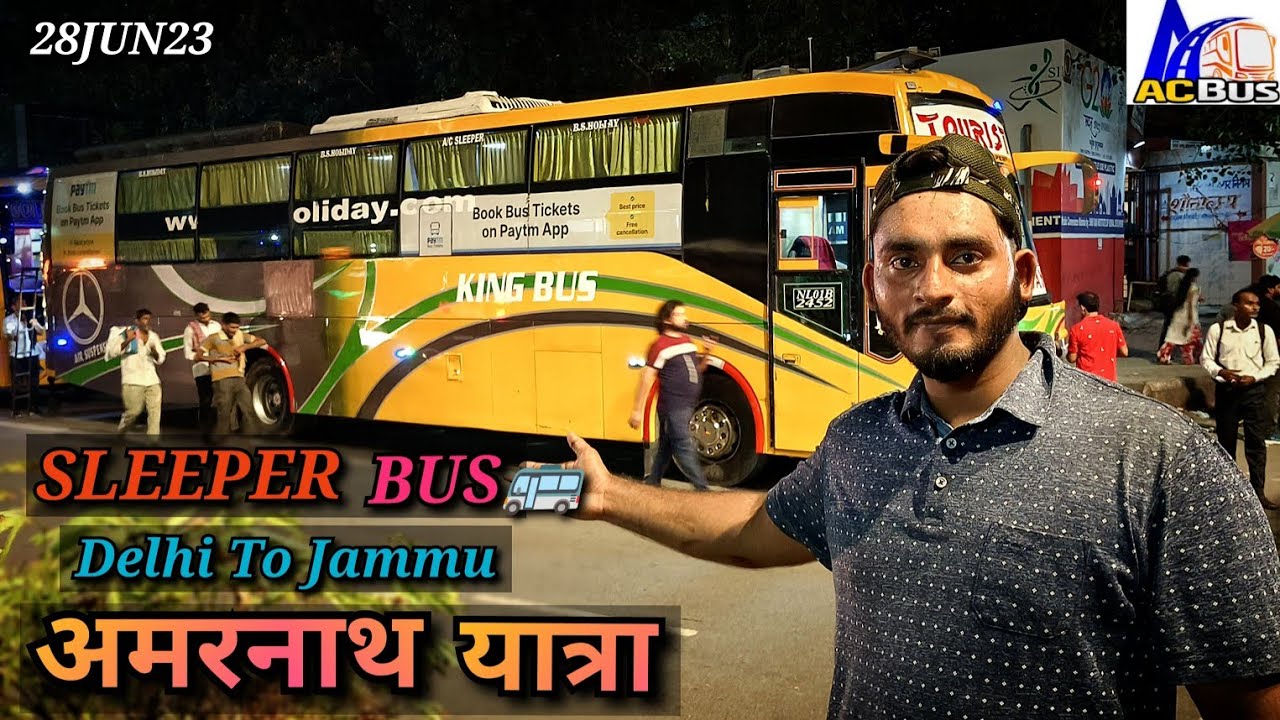 Delhi To Amarnath Yatra 2025 in Volvo Super Luxurious Bus | Volvo 9600 ...