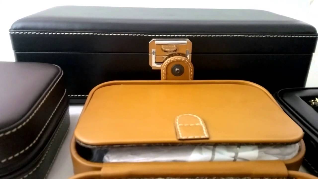 LUXURY LEATHER WRIST WATCH BOXES - Italian Scatola Del Tempo - YouTube