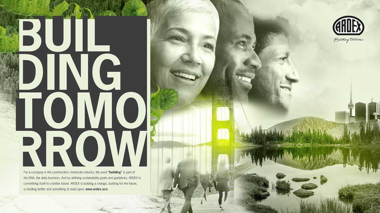 [한국 아덱스 지속가능한 친환경 발전] ARDEX Building Tomorrow - YouTube