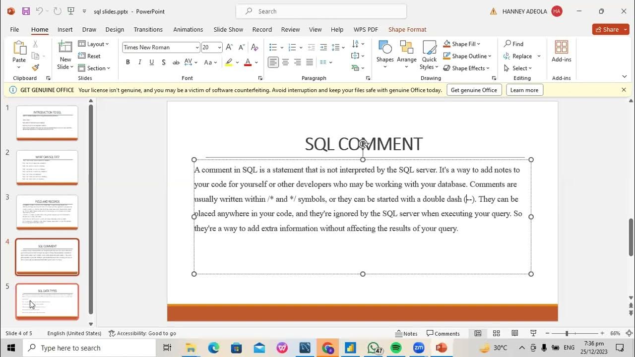 1 INTRODUCTION TO SQL - YouTube