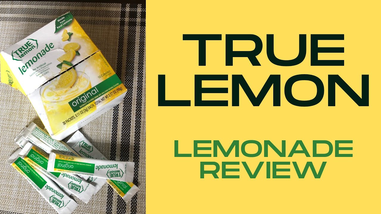 True Lemon Lemonade Mix In Packet Review - YouTube