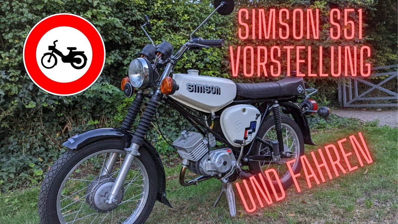Simson S51-Vorstellung I Ich stelle MEIN MOPED vor und FAHRE - YouTube