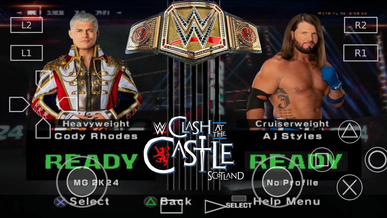 WWE 2K24 PS2 New Game For Aether SX2 PS2 Emulator On Android | Cody ...