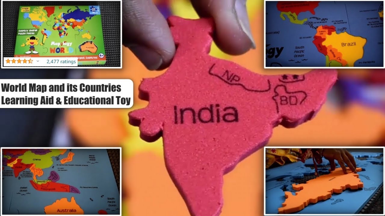 Unboxing and Review of World World Map and its Countries Educational ...