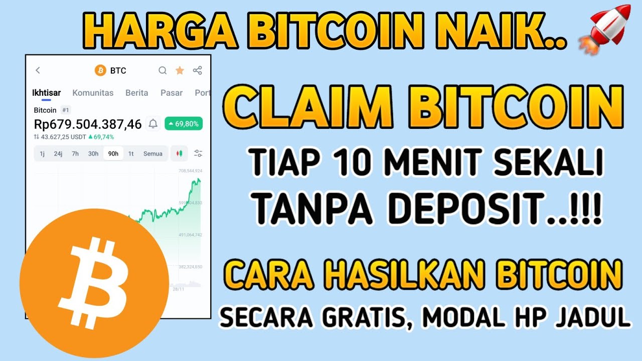 HARGA BITCOIN KE $100K 🚀 CLAIM BITCOIN GRATIS TIAP 10 MENIT SEKALI ...