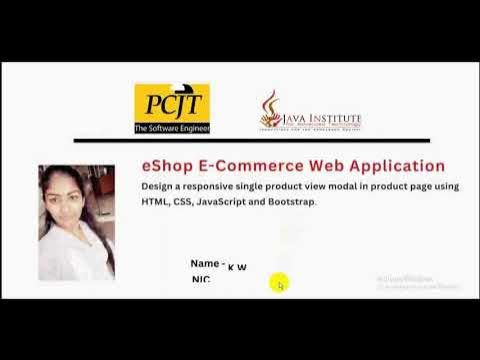 Design a responsive single product view modal using HTML, CSS, JavaScript and Bootstrap.(eshop ...