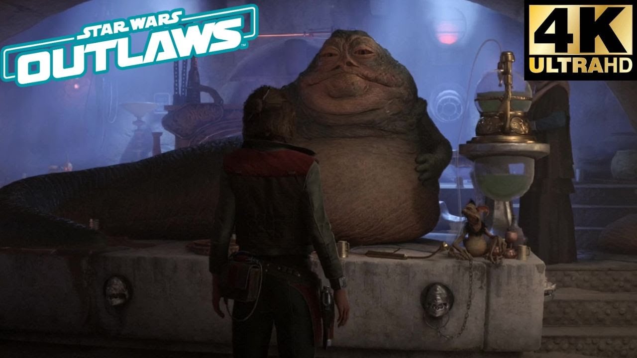 STAR WARS OUTLAWS Kay Vess Meets Jabba the Hutt Cutscene Cinematic in ...
