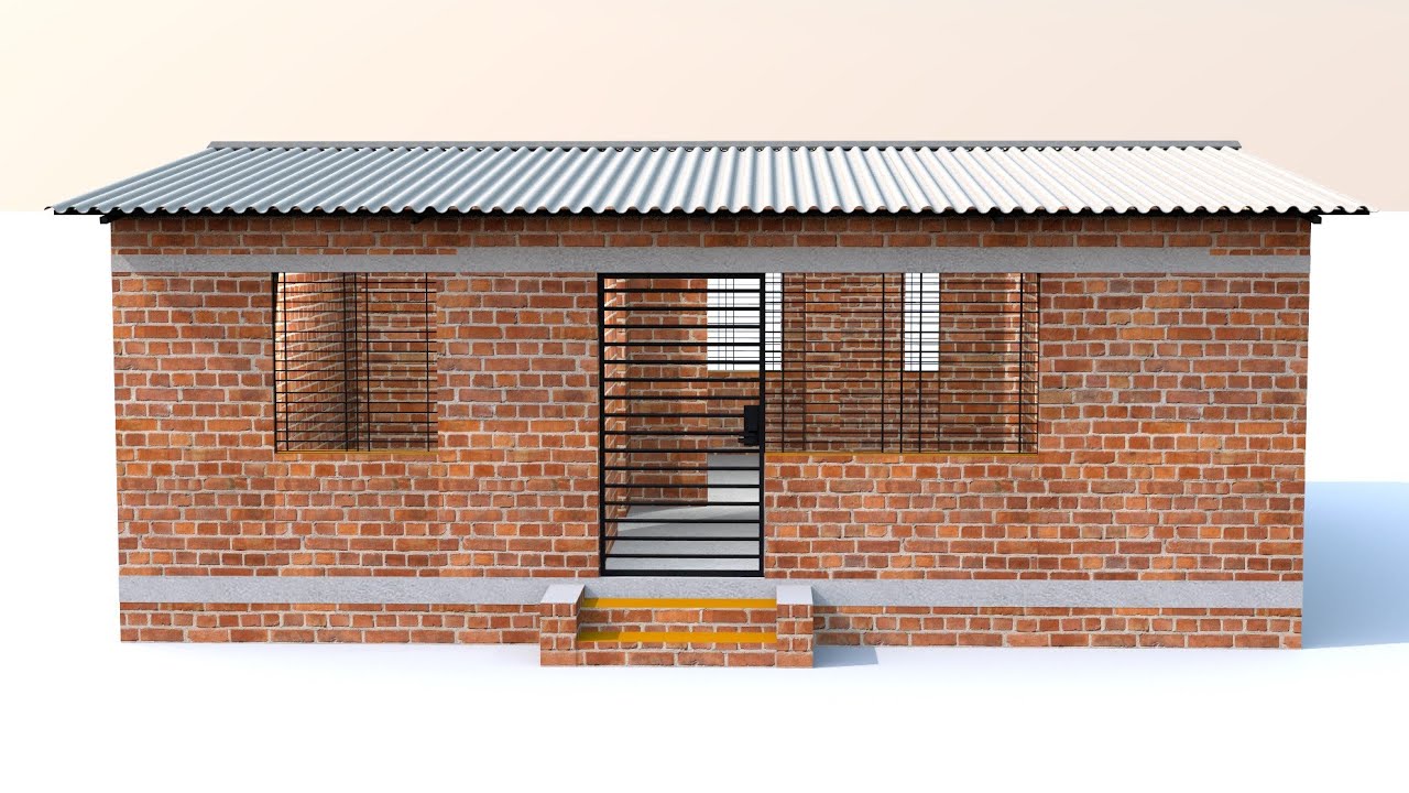 3 लाख की लगत में 3 कमरे का अलबस्टर का घर I Alvester house design with ...