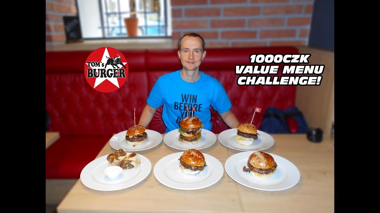 Tom’s Burger Food Review & Tower Burger Challenge!! - YouTube