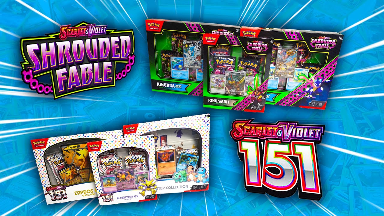 Pokémon Shrouded Fable Collection Boxes vs 151 Collection Boxes! - YouTube