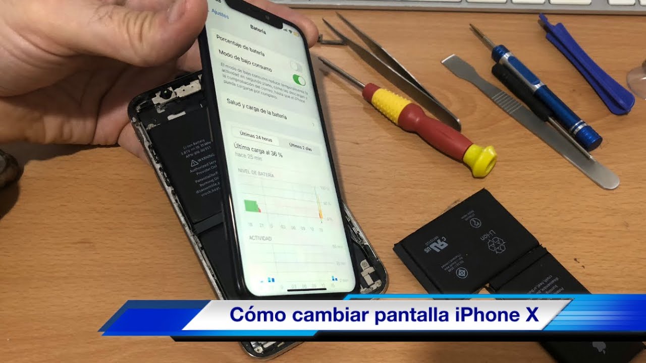 Como Cambiar Pantalla iPhone X Celular Apple - YouTube