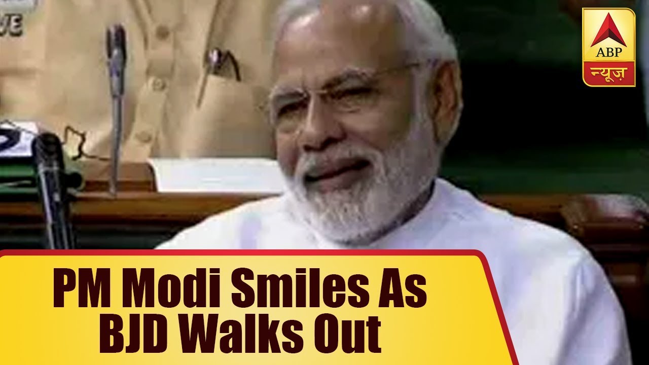No-Confidence Motion DEBATE From Lok Sabha: PM Modi Smiles As BJD Walks ...