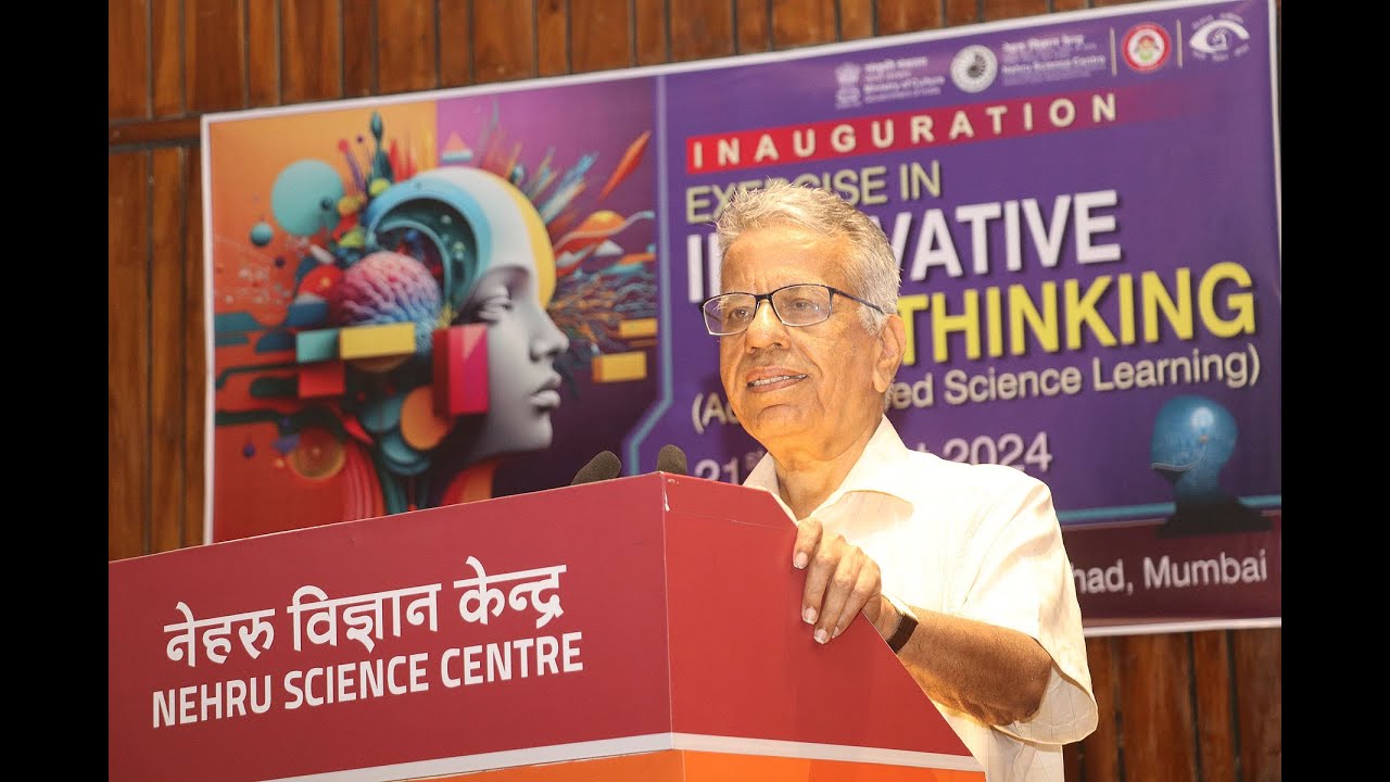 Padma Bhushan Prof. J B Joshi, President, Marathi Vidnyan Parishad ...
