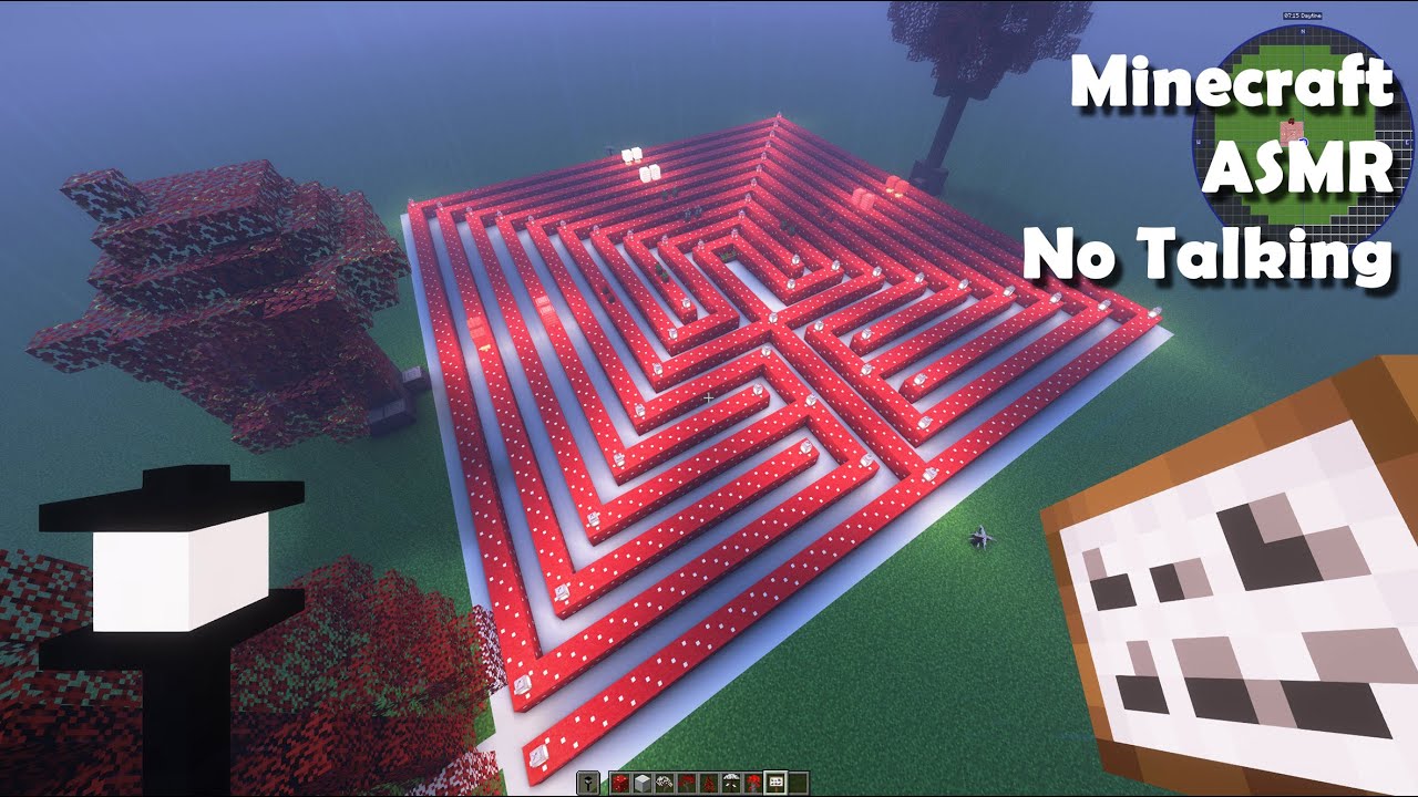 Minecraft ASMR - Building a Labyrinth - YouTube
