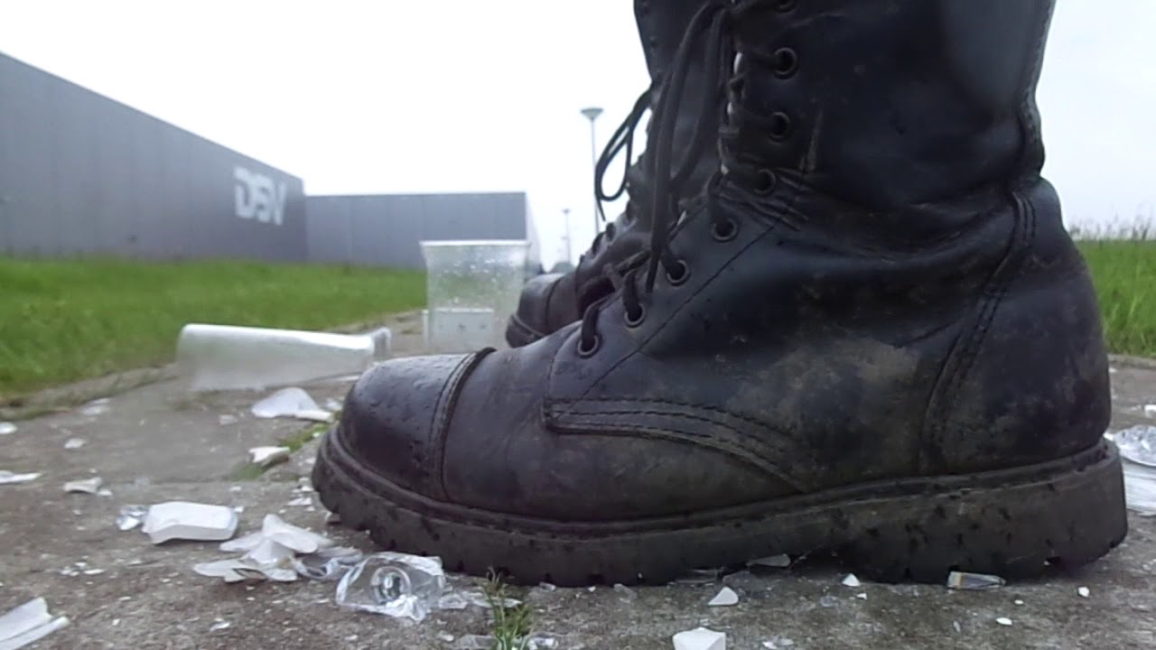 Invader Ranger / Army boots, crush stomp and destroy glasses, cups and ...