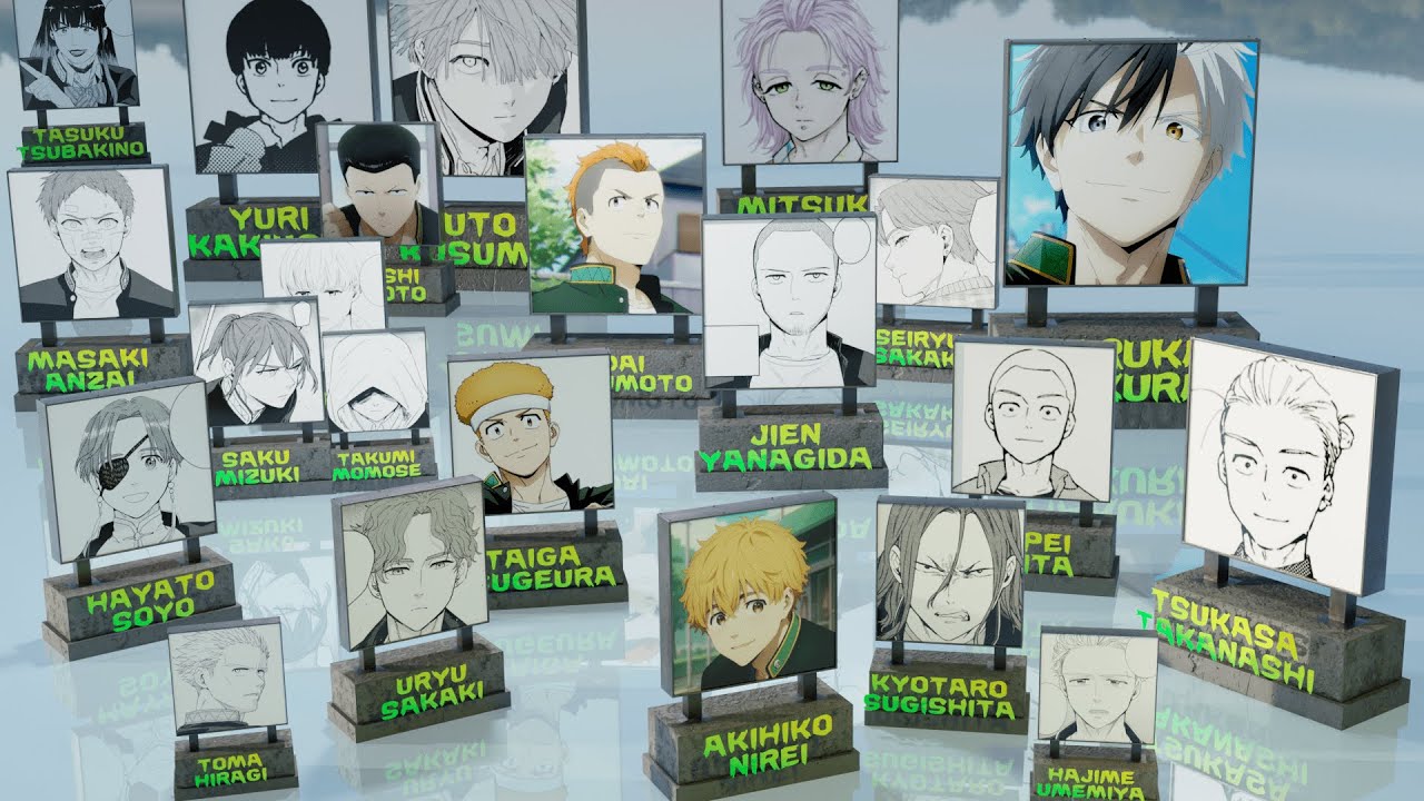 WIND BREAKER all character names in 3D | StatsClash 3D - YouTube