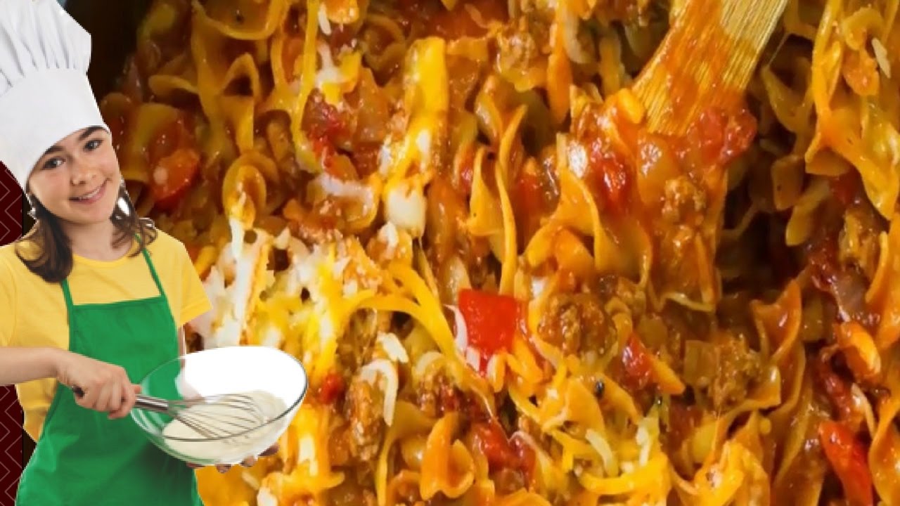 How to Make Sloppy Joe Noodle Skillet Food Park Recipes - YouTube
