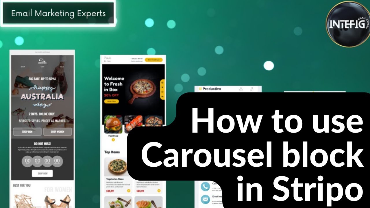 How to use Carousel Block in Stripo - YouTube