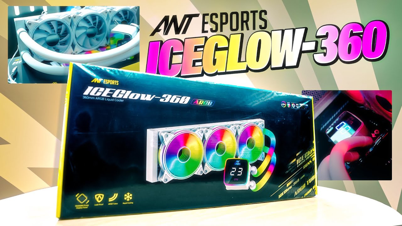 Ant Esports ICE-Glow 360 ARGB CPU Liquid Cooler | Vishal Peripherals - YouTube