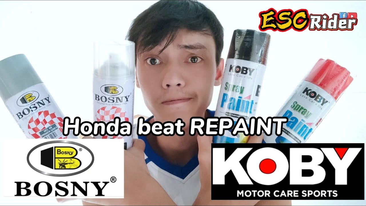 HONDA BEAT REPAINT USING BOSNY AND KOBY PAINT - DIY - YouTube