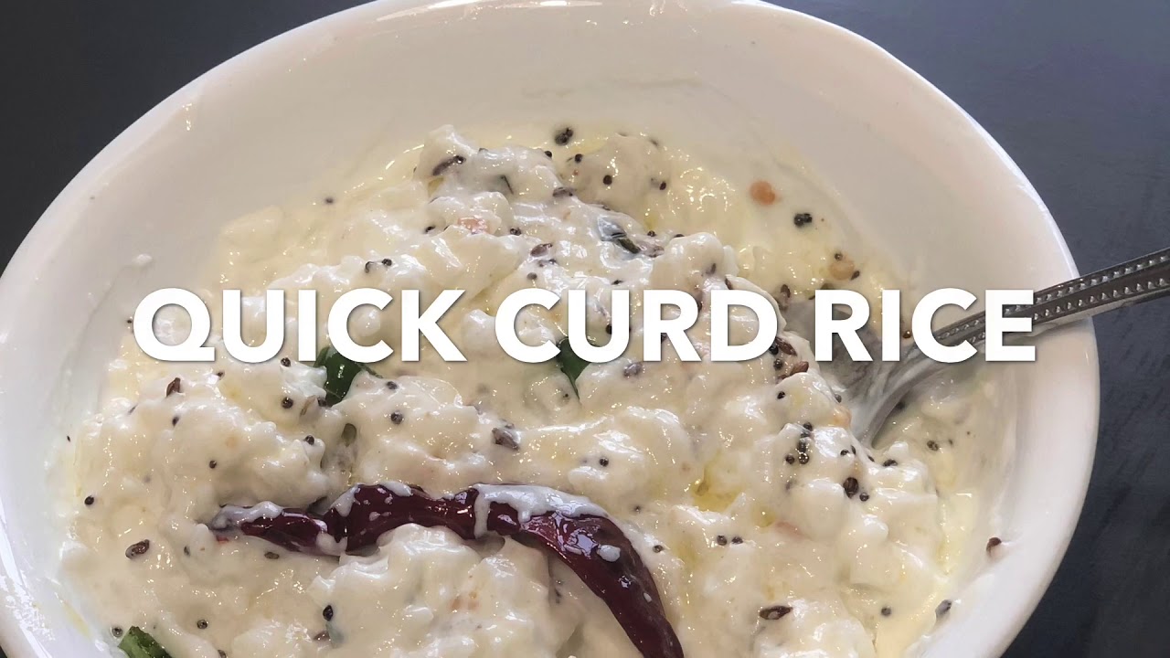 Curd Rice Recipe | Temple Style Curd Rice | Leftover Rice Recipe - YouTube