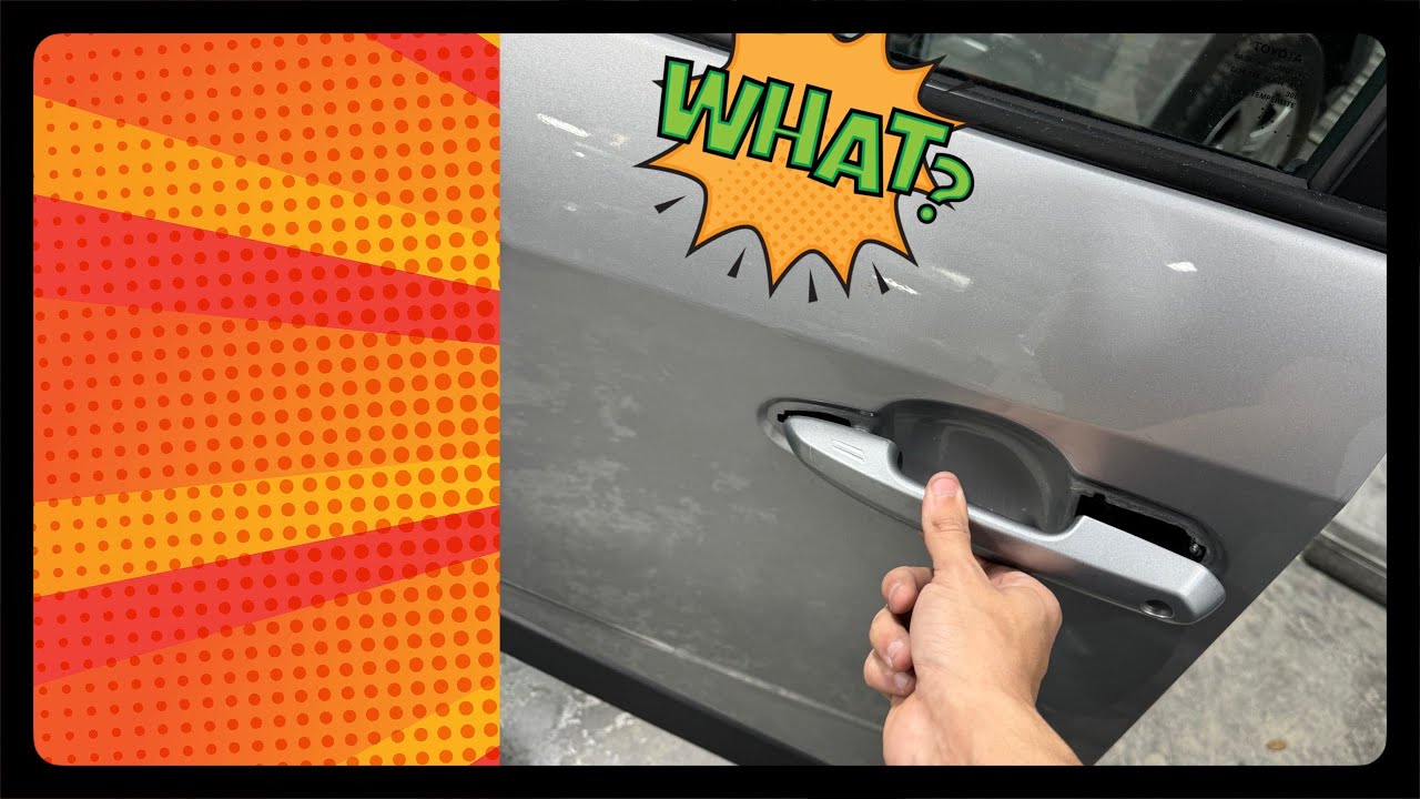 How to remove a Toyota RAV 4 door front handle - YouTube