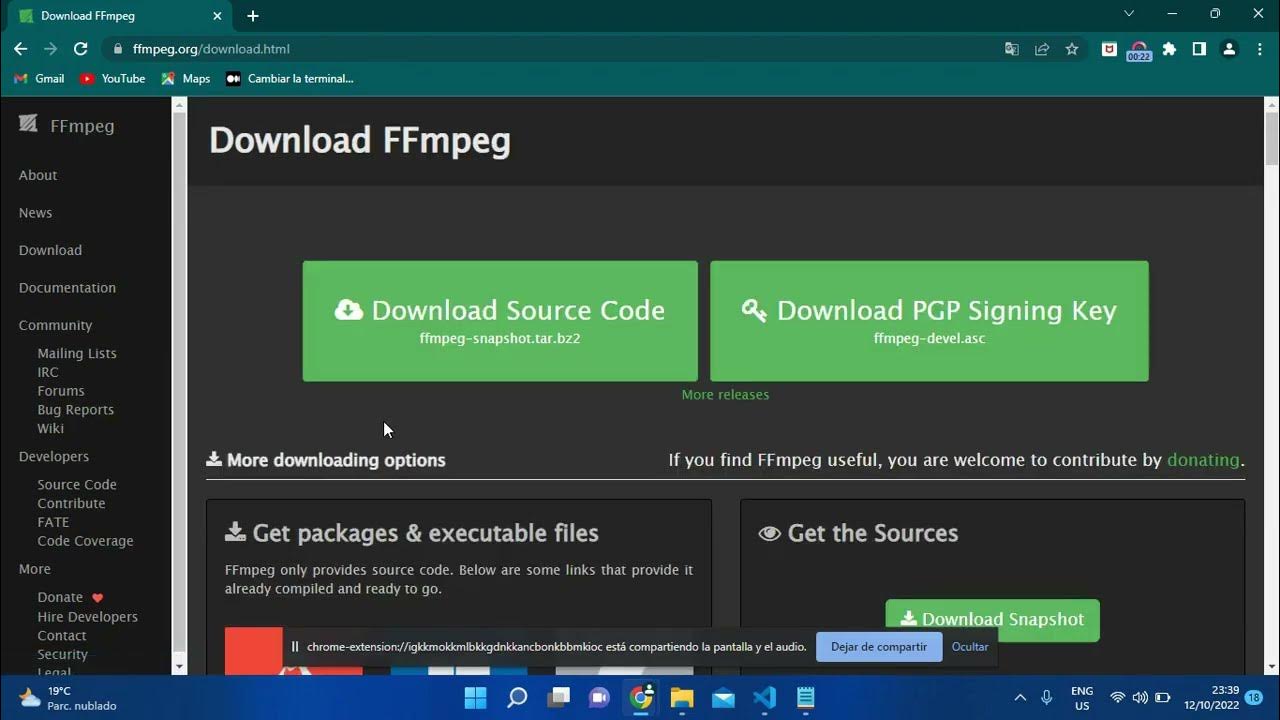 FFMPEG y Moviepy solución errores 🙌 - YouTube