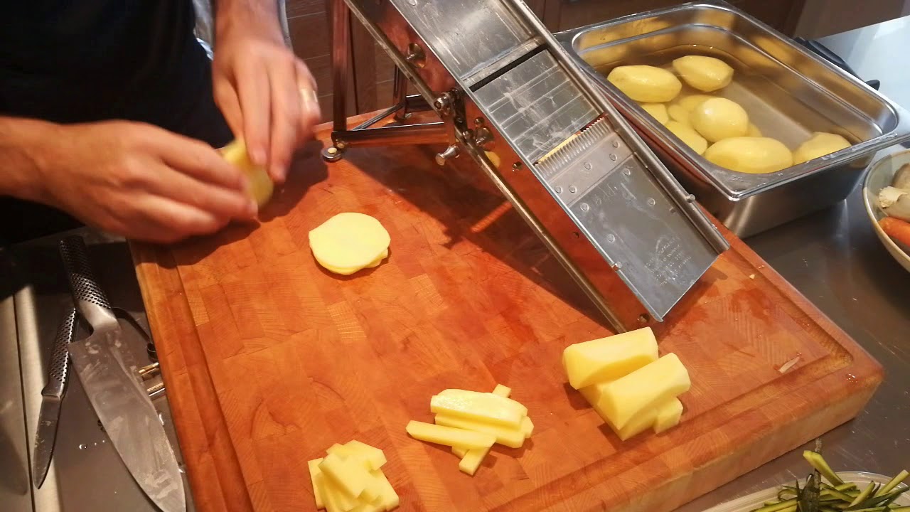Taglio patate fiammifero - YouTube
