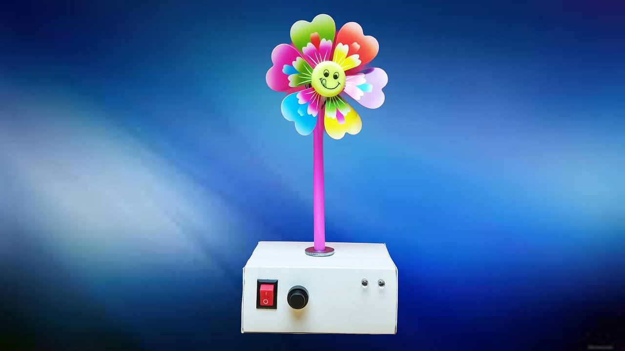 Amazing idea How to Make a Powered Hand Fan - YouTube