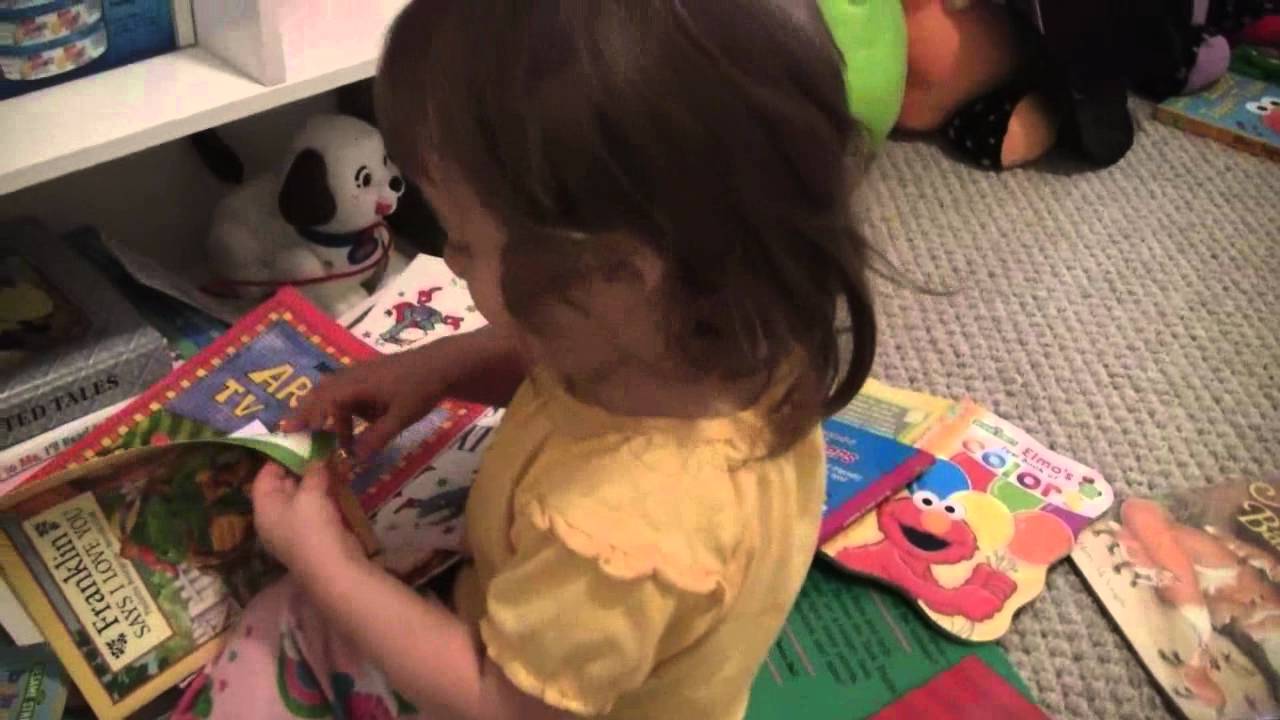 Kate "Reading" Books - YouTube