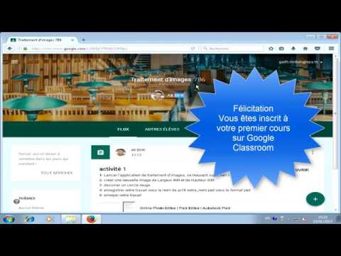 Première connexion à Google Classroom inscription au premier cours ...