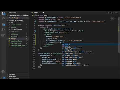 [Aula 10] React Native - Botões (Parte 01) - YouTube