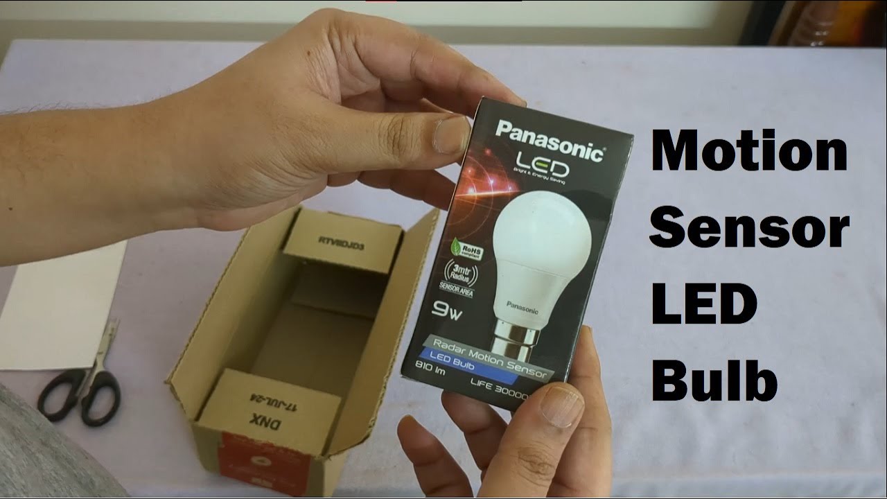 Panasonic Led Motion Sensor Bulb Unboxing & Overview - YouTube