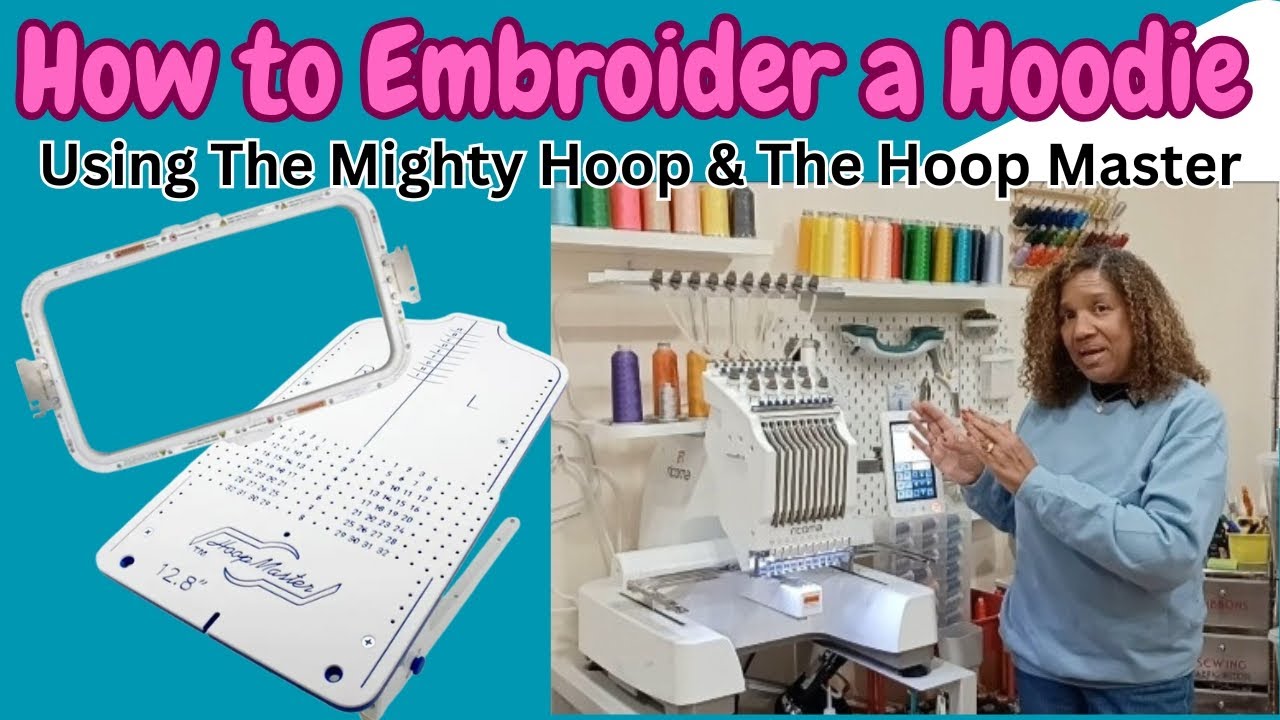 HoopMaster Embroidery Hooping Made Easy | Let's Embroider A Hoodie ...
