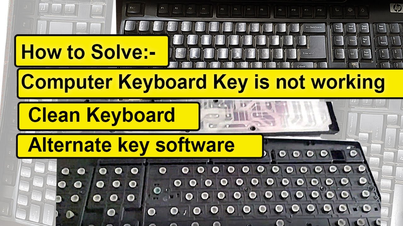How to repair key of keyboard and alternative key software - YouTube