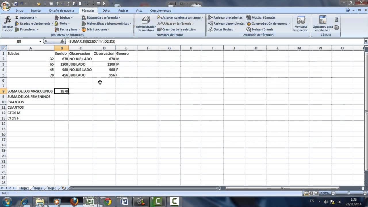 FORMULAS funcion SI 1 - YouTube