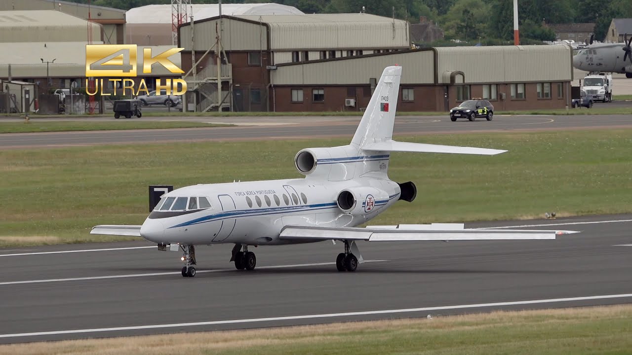 Dassault Falcon 50 from the Portuguese Air Force 17403 arrival at RAF ...